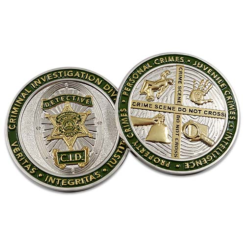 Criminal Investigation Division Lafayette, IN Sheriff Coin - SymbolArts